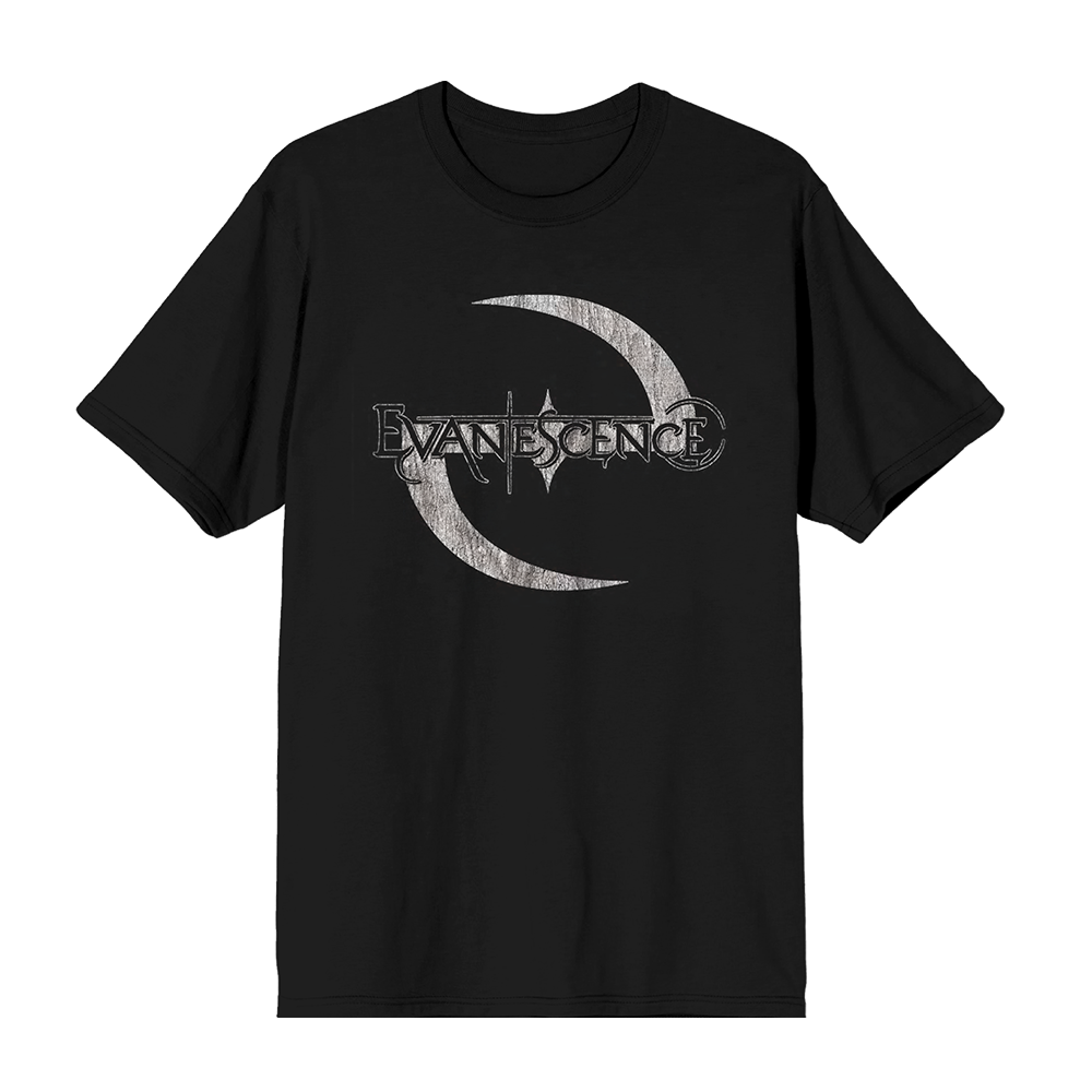 Distressed Logo Black Tee – Evanescence